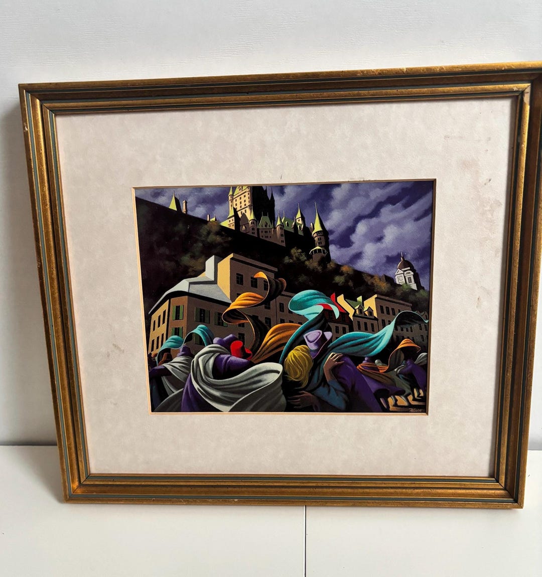 Claude Théberge Vintage Art Print Framed | Canadian Surrealist Art ...