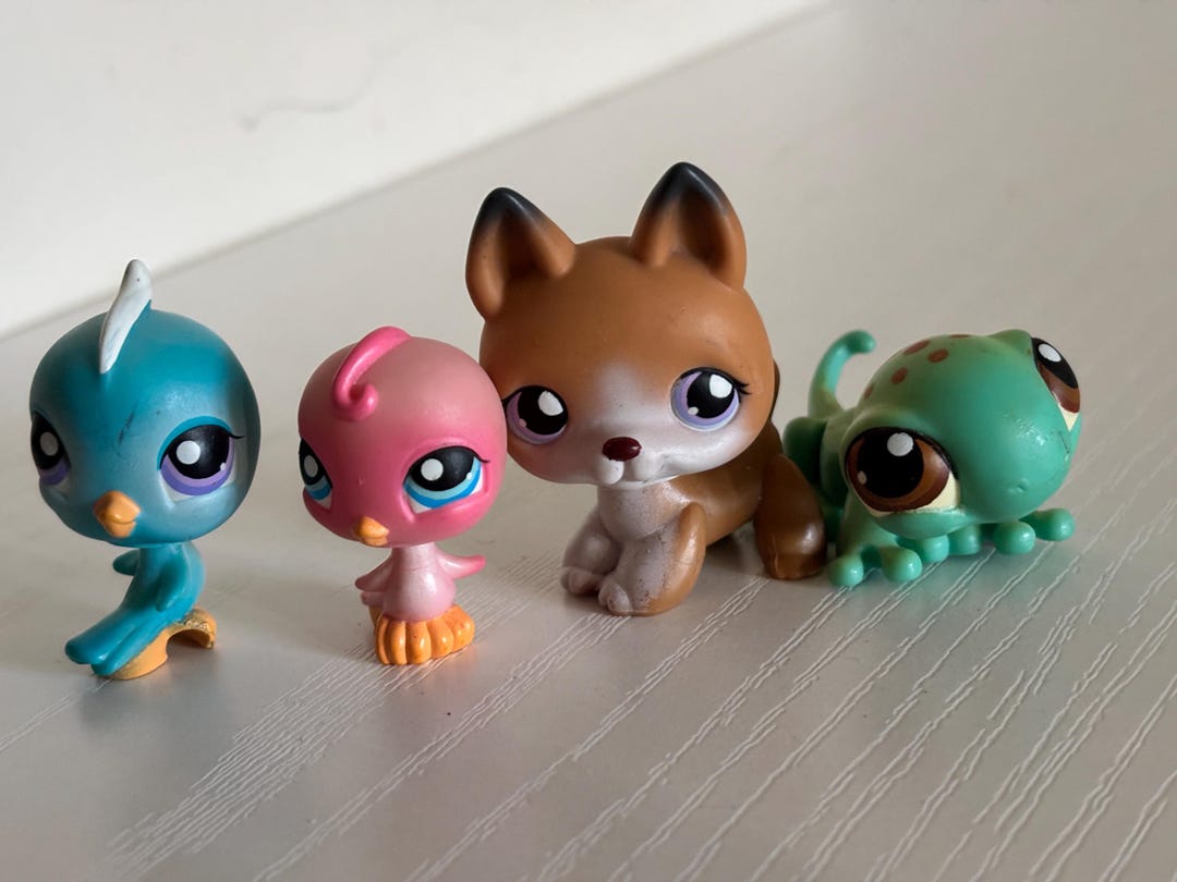 Early 2000s Littlest Pet Shop Figures | LPS Animal Mini Lot of 4 - Etsy