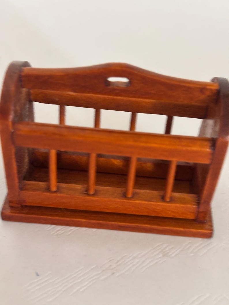 Mini Wooden Letter Holder | Vintage Rustic Desk Organizer | Cottagecore ...