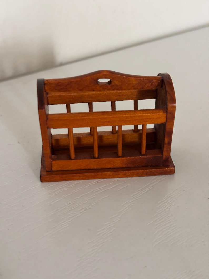 Mini Wooden Letter Holder | Vintage Rustic Desk Organizer | Cottagecore ...