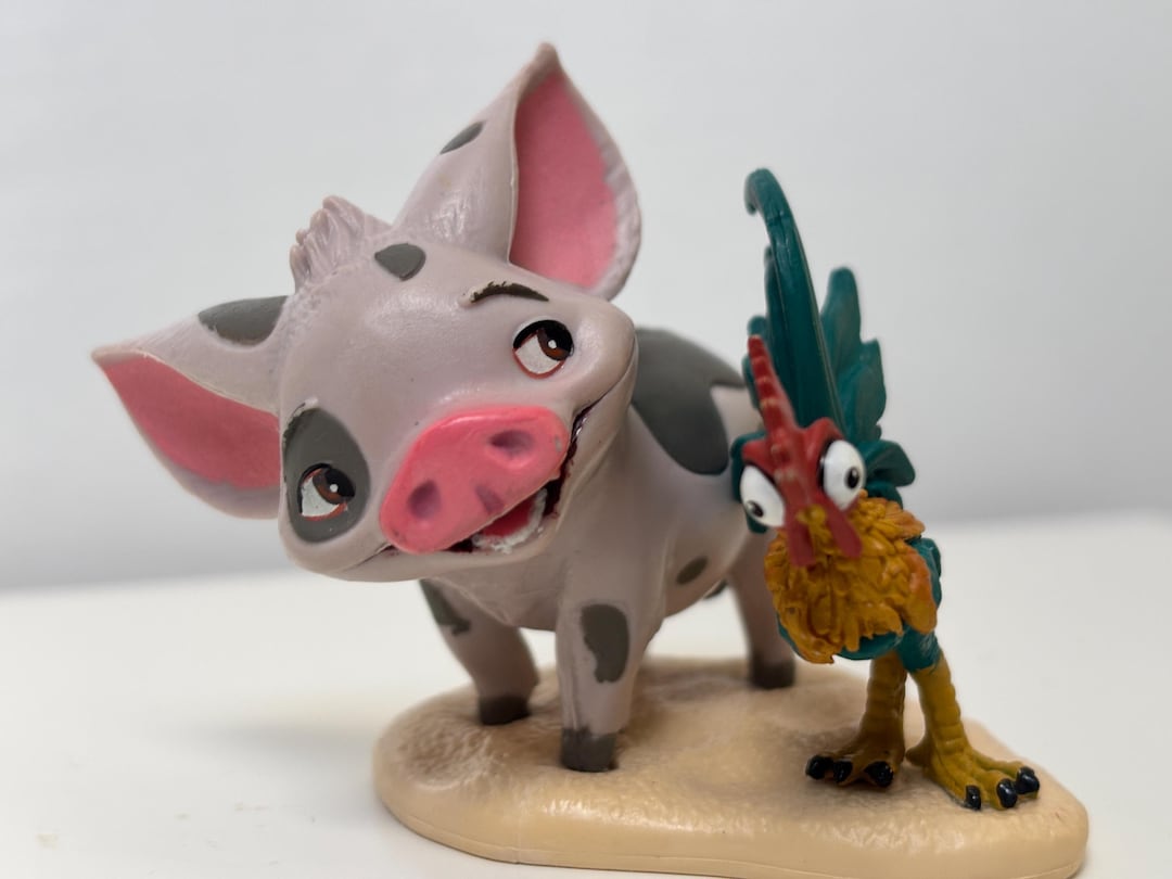 Disney Moana Pua & Hei Hei Figure Set – Heavy PVC Toy – Collector ...