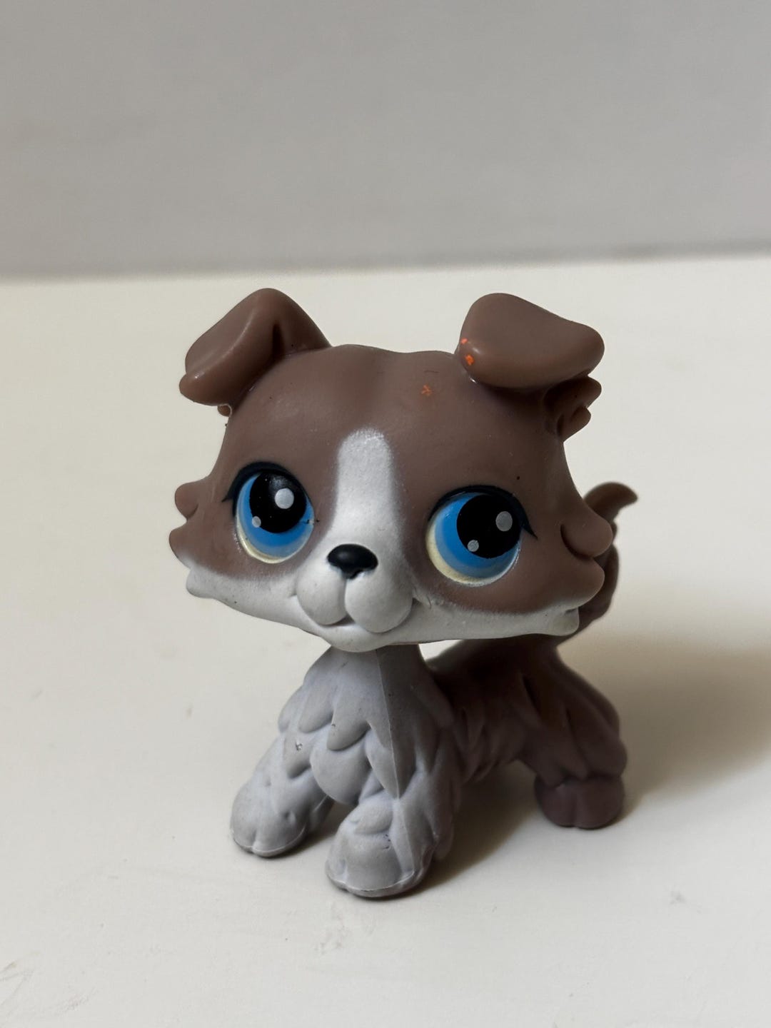 Rare Littlest Pet Shop Collie #67 Gray White Blue Eyes LPS Authentic - Etsy