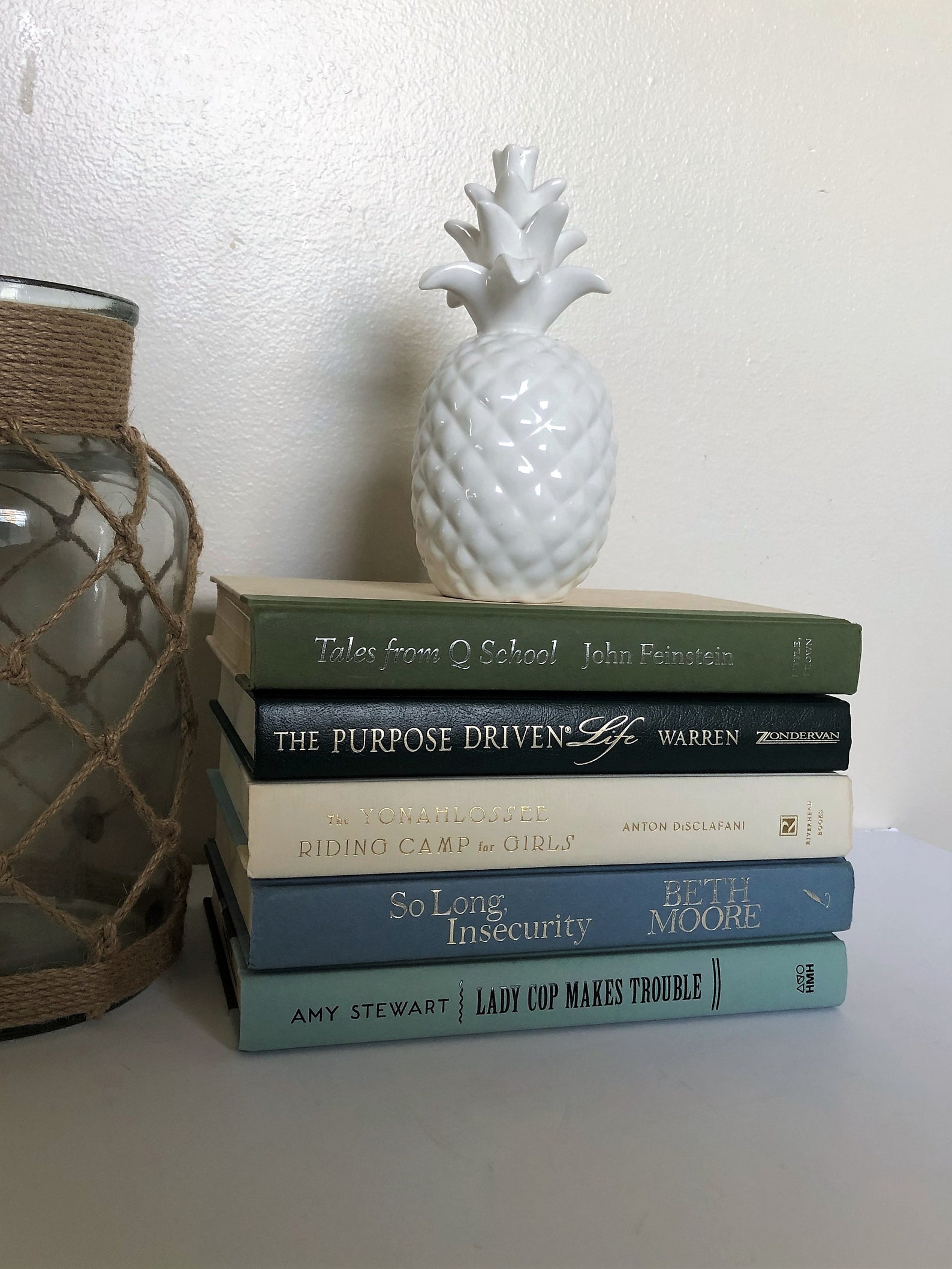 Bookshelf Decoration Blue Books for Styling Book Stack - Etsy