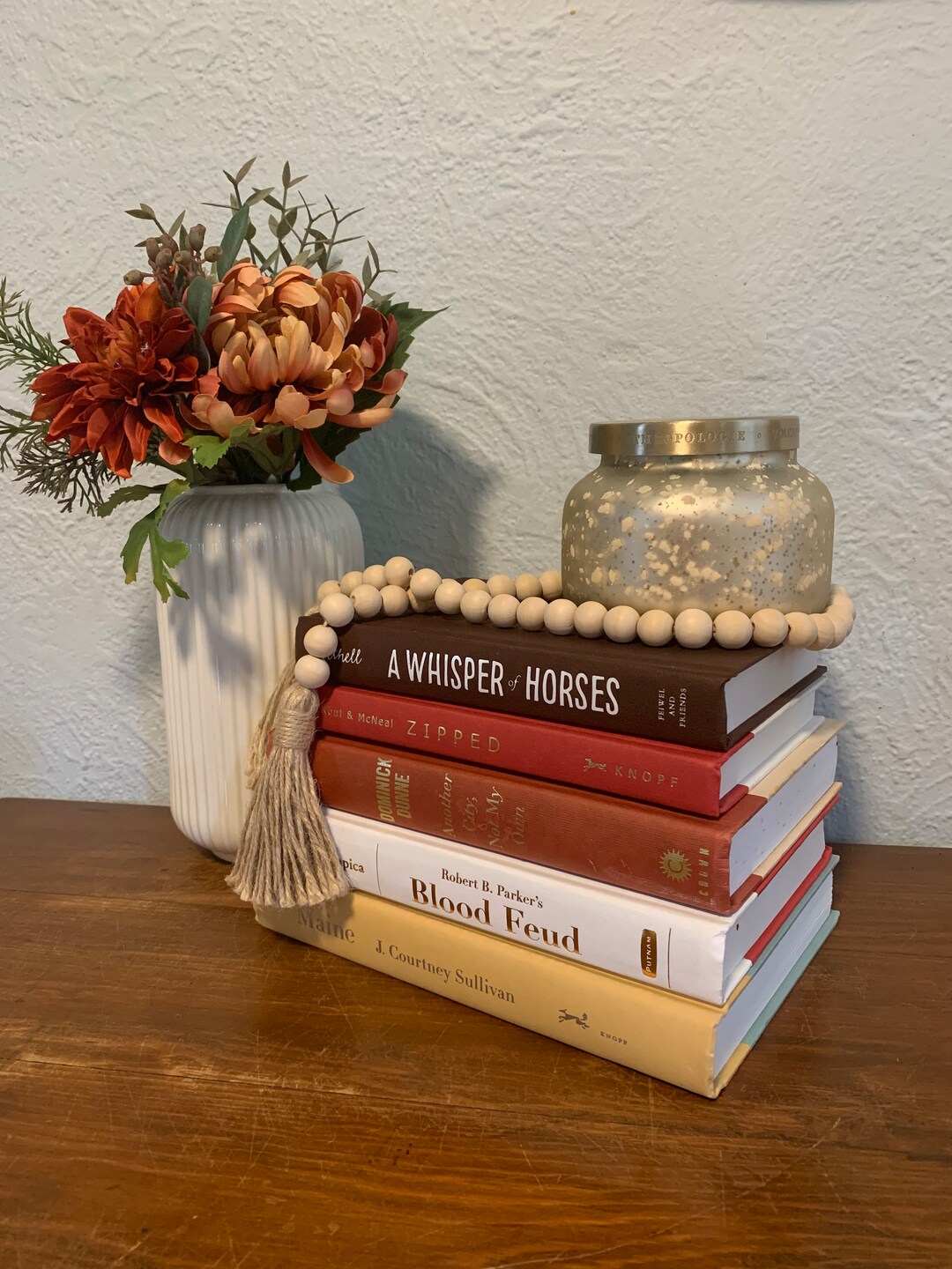 Fall Book Set Book Décor Set Bookshelf Decor Decorative - Etsy