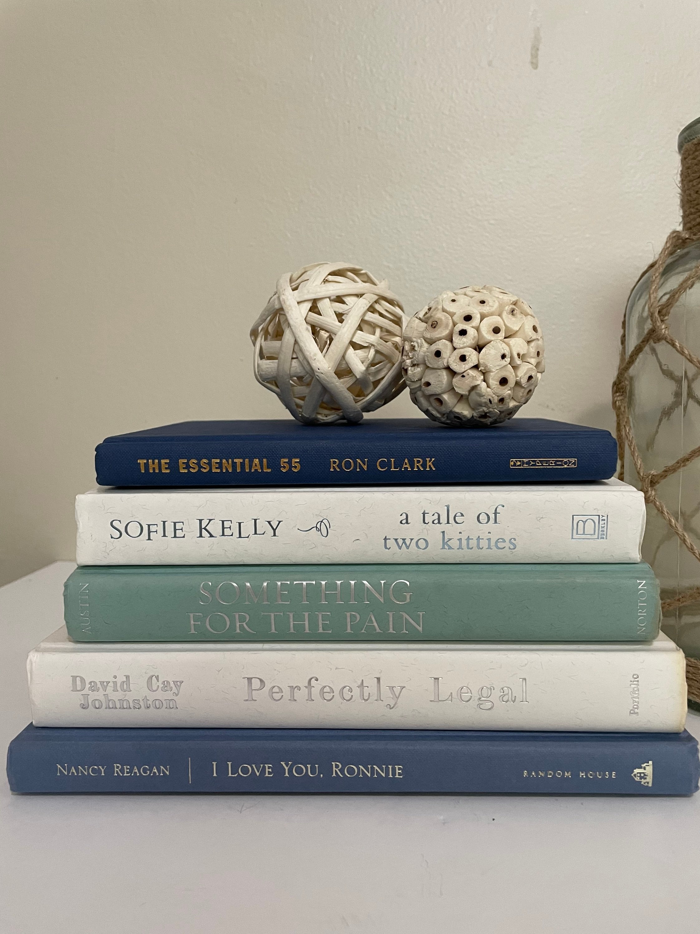 Blue Book Decor Decorative Books Coastal Books Home - Etsy UK