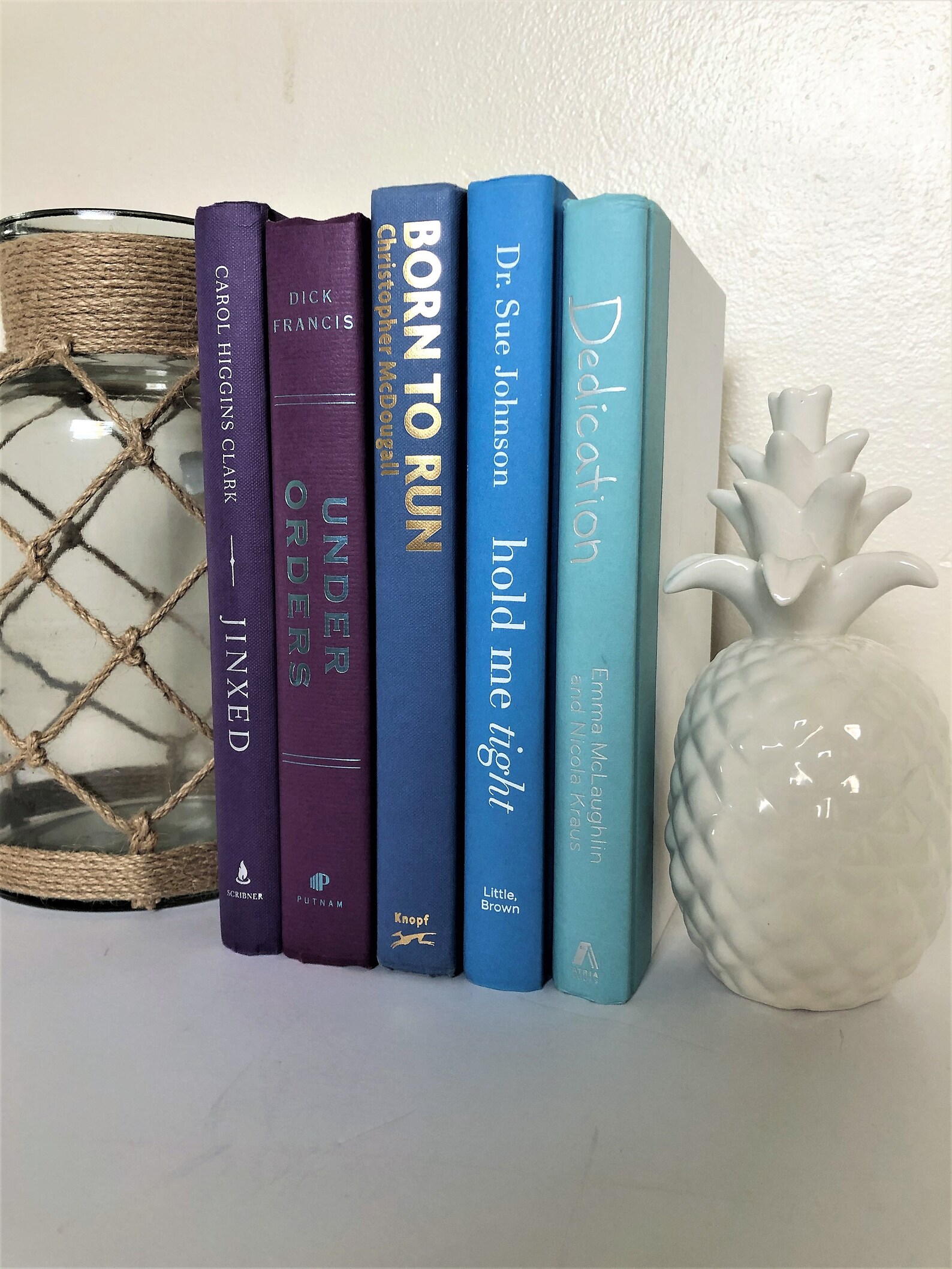 Purple Book Bundle Blue Book Stack Bookshelf Decor Book - Etsy