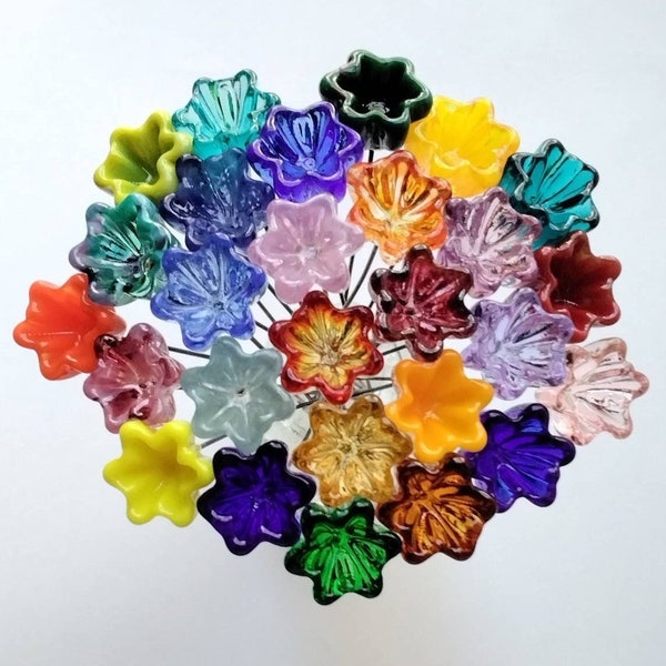Glass Flower - Etsy
