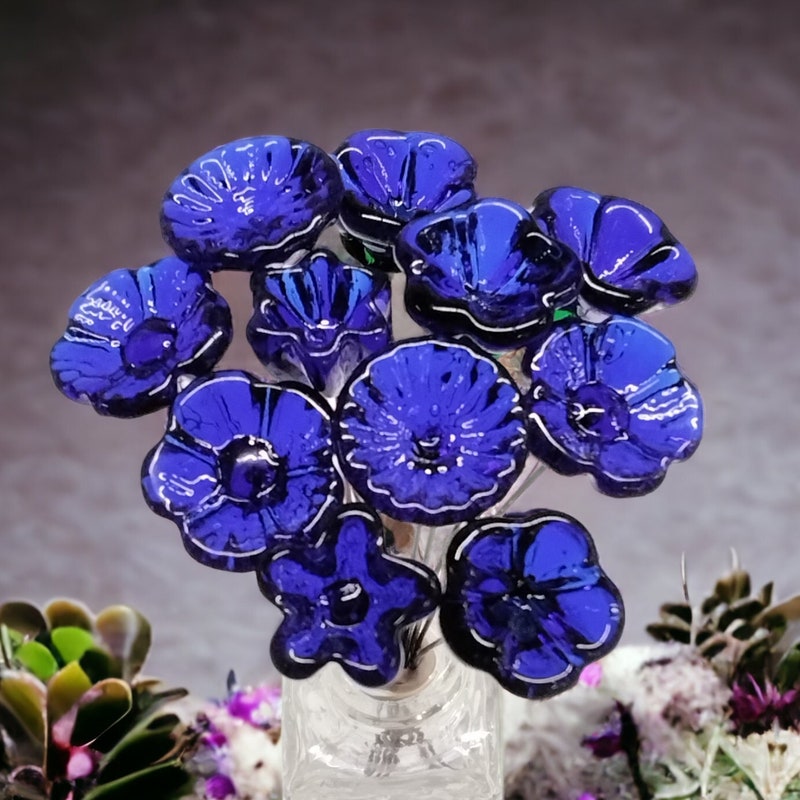 Cobalt Blue Small Hearts - Etsy