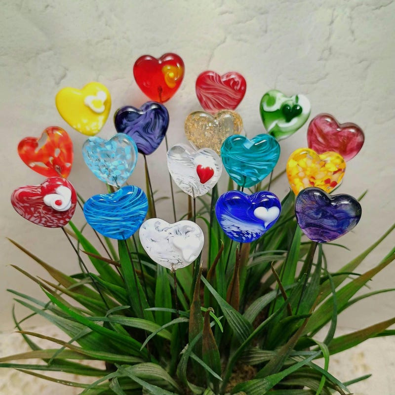 Custom Made Glass Heart - Etsy