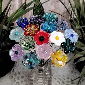 Deluxe Bestsellers Bouquet Mini Glass Flower/leaf Bouquet With 17 ...