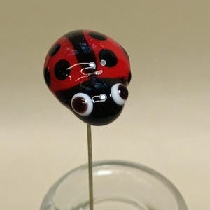 Ladybug Miniature Glass Ladybug Beetle Bug Each Hand-formed; 5 Inch ...