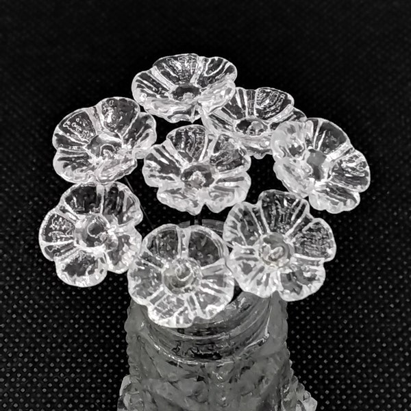 Clear Glass Flower - Etsy