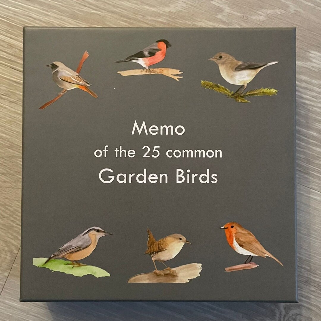 Memo of the 25 Common Garden Birds - Etsy