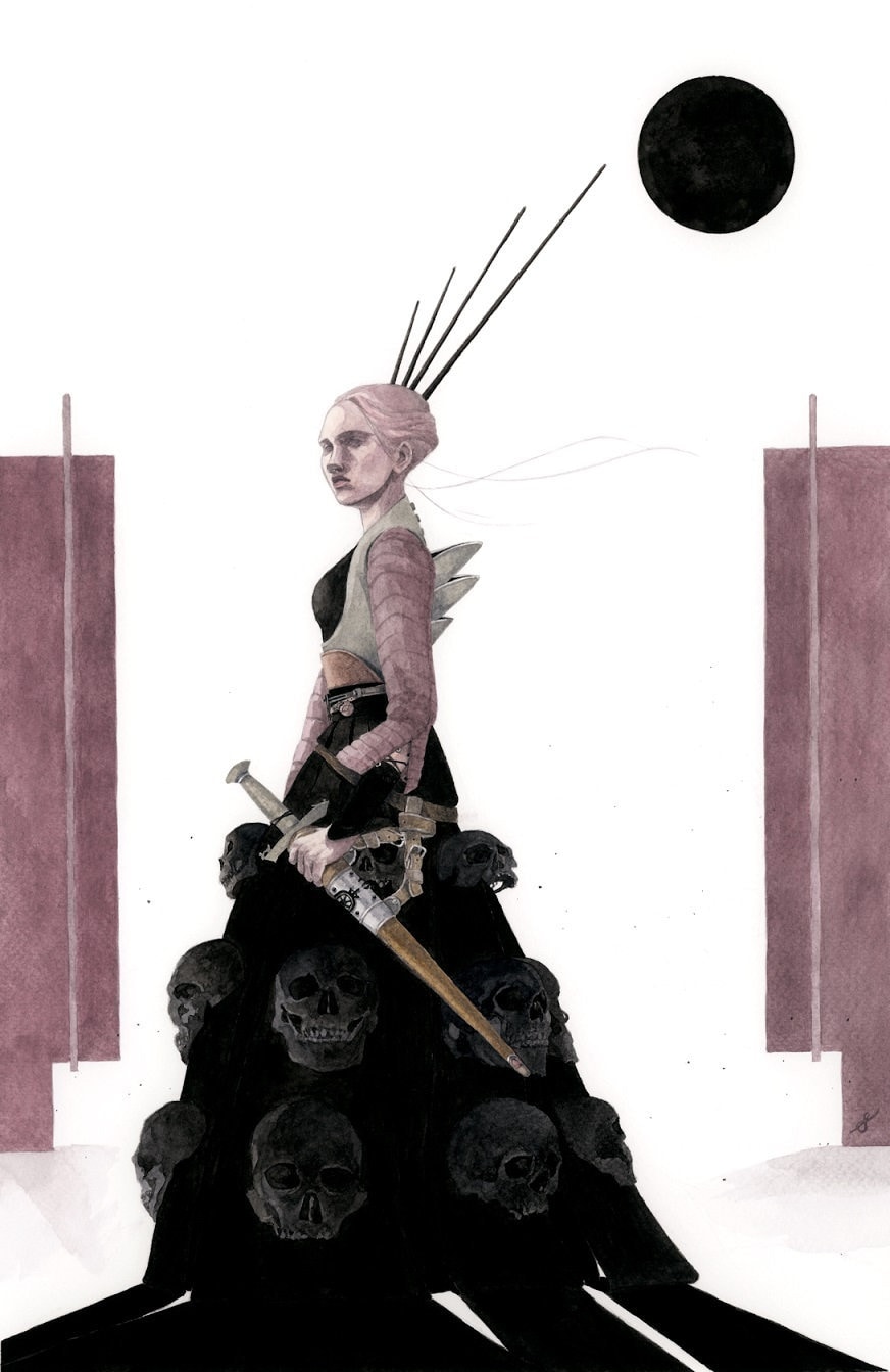 Painting Mortal Instruments Shadowhunters Watercolour Fantasy Painting ...