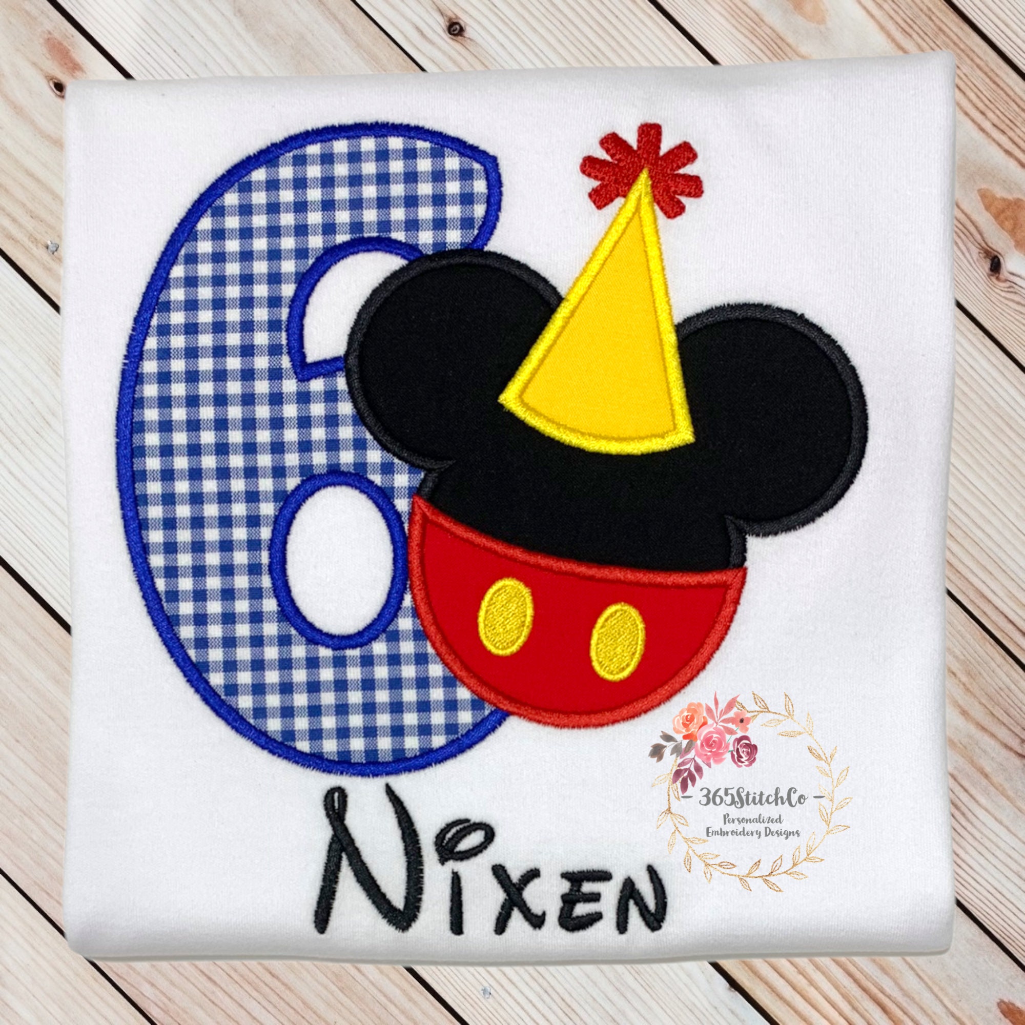 Mickey Mouse Sixth Birthday Shirt 6th Birthday Disney Shirt - Etsy