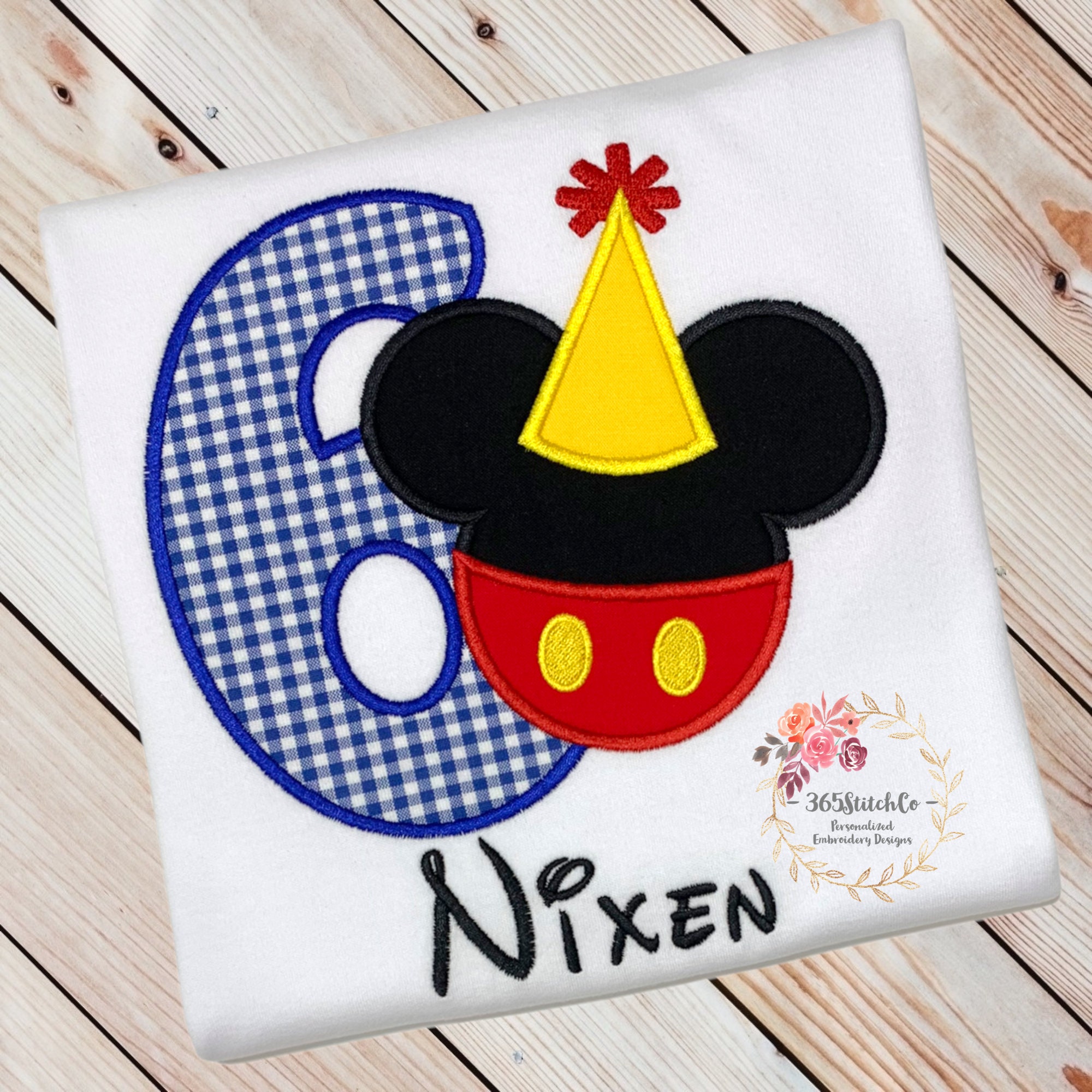 Mickey Mouse Sixth Birthday Shirt 6th Birthday Disney Shirt | Etsy