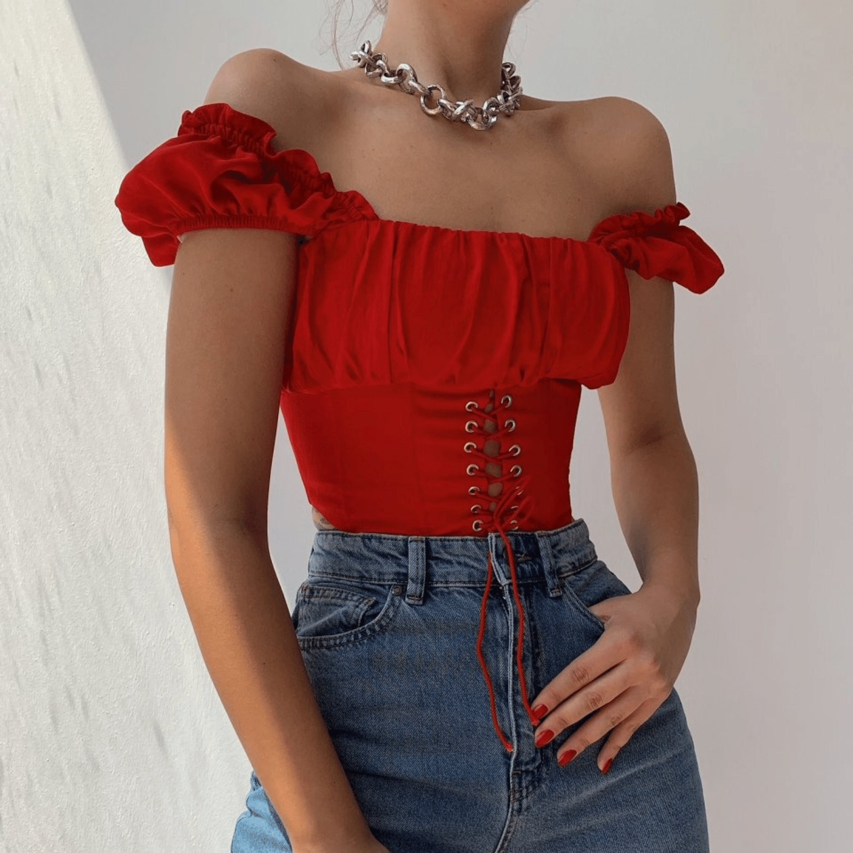 Red Crop Top