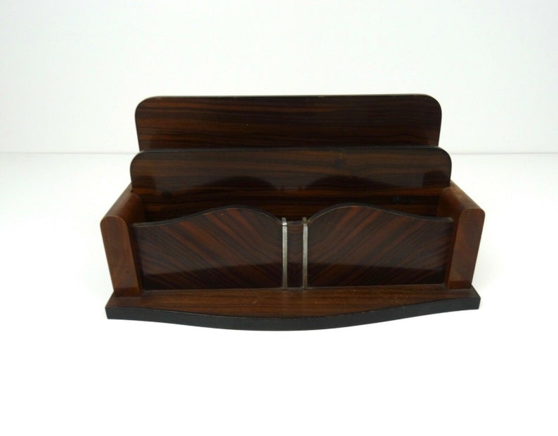 Rare Art Deco Rosewood Letter Holder Stand - Etsy