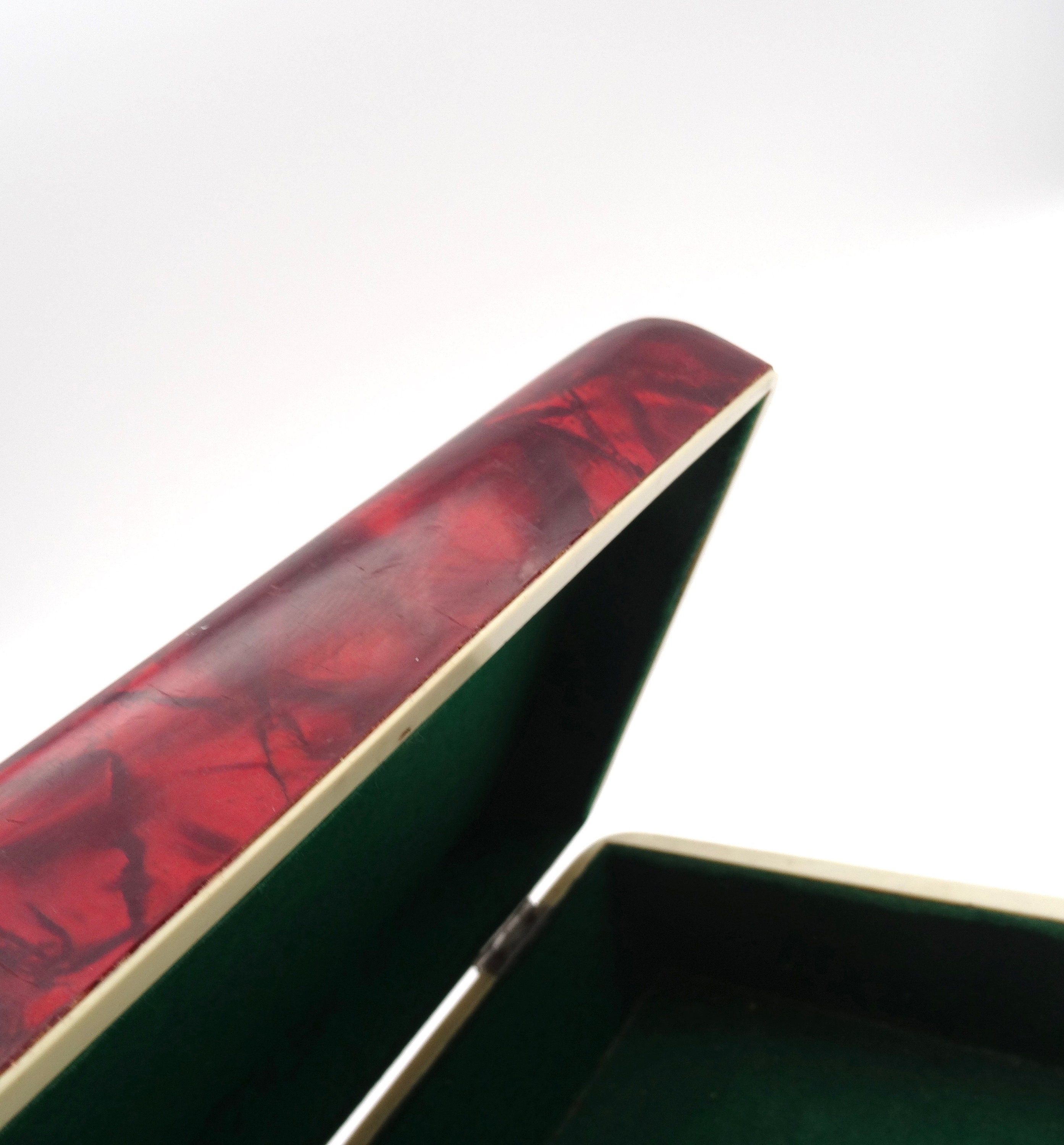 Rare Bauhaus Art Deco Red Bakelite Jewelry Box - Etsy