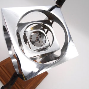 Rare Mid Century Hand Made Stainless Steel Cubes Spheres Dice Desk ...