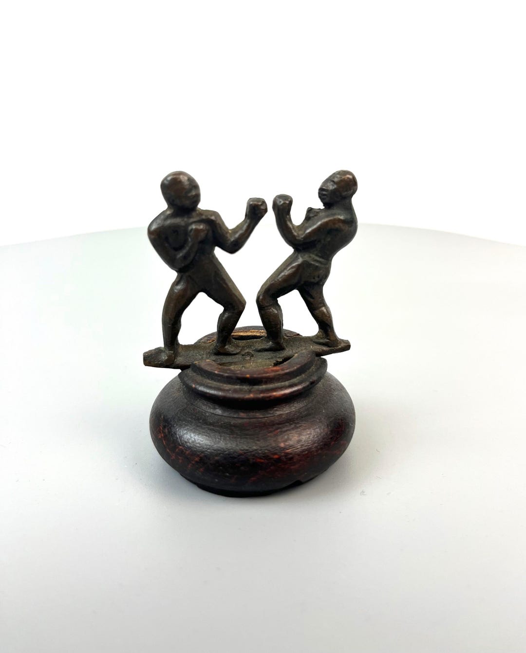 Rare Small Antique Art Deco Boxing Boxer Sport Bronze Desk Sculpture ...