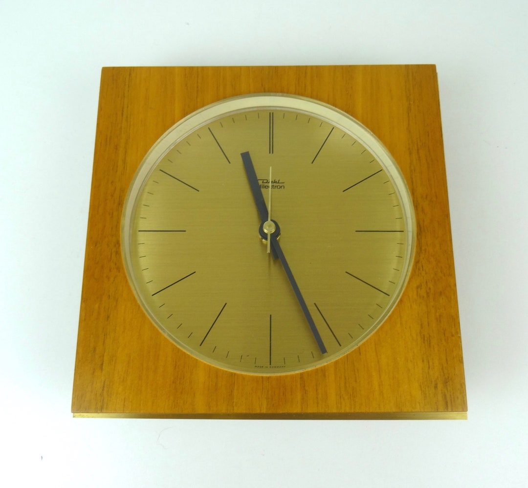 Rare Mid-century Teak Wall Clock by DIEHL - Etsy
