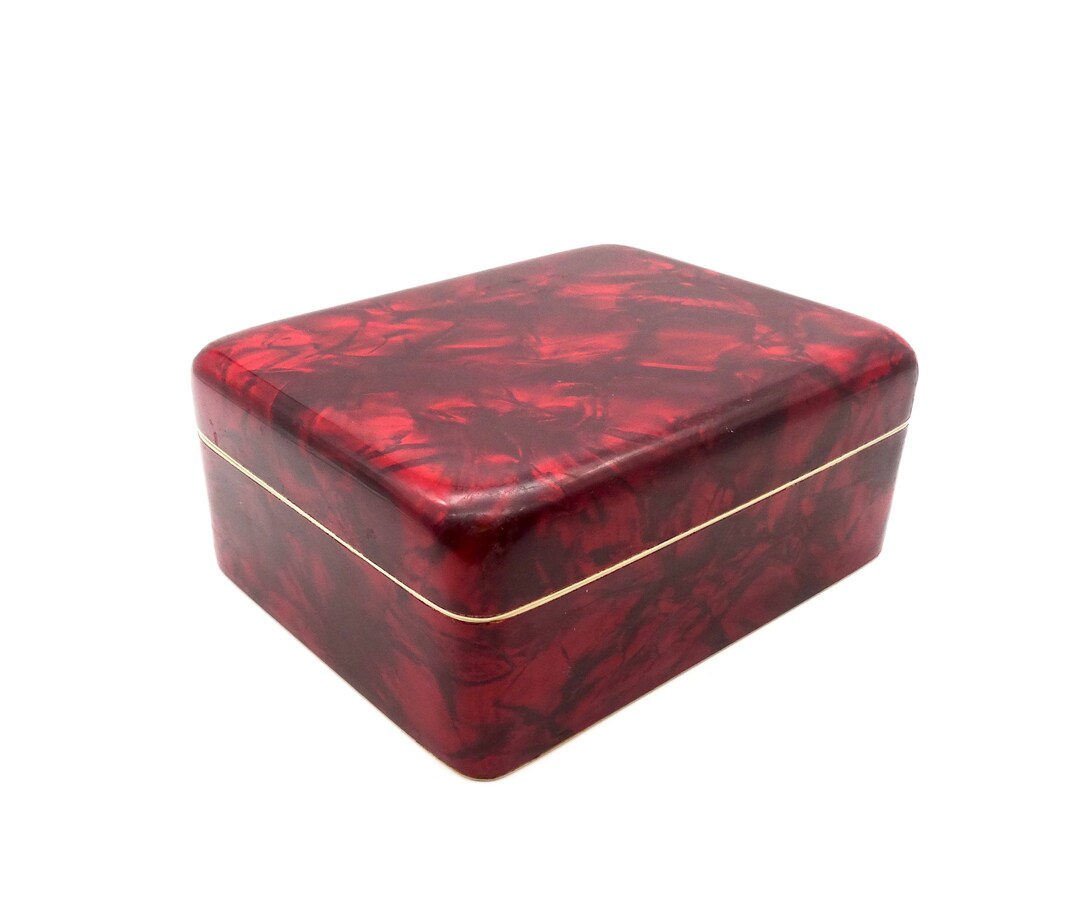 Rare Bauhaus Art Deco Red Bakelite Jewelry Box - Etsy