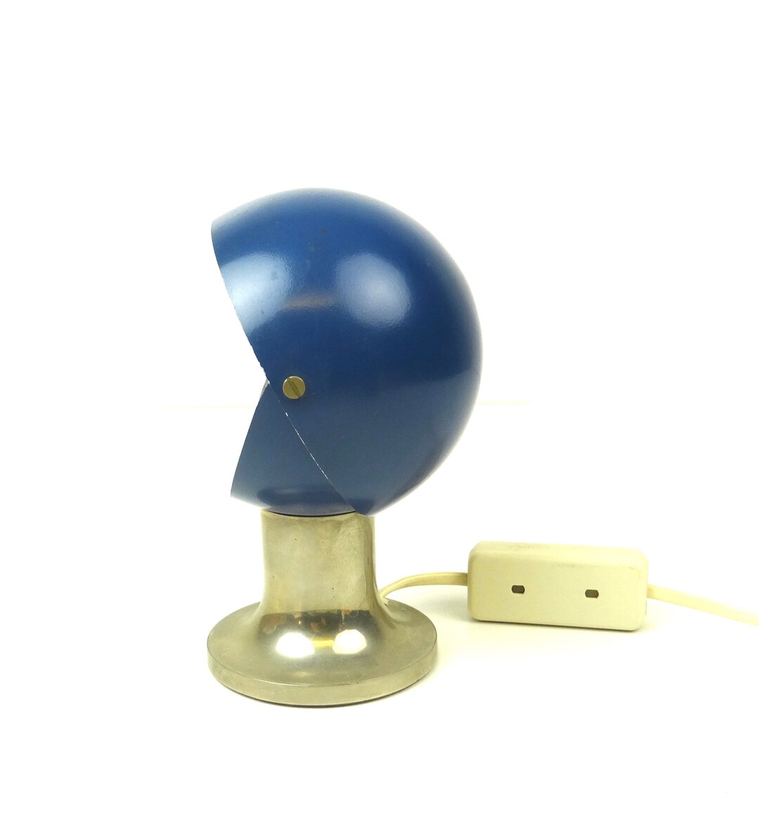 Stunning 70s Blue Pac Man Mid Century Moon Desk Lamp - Etsy