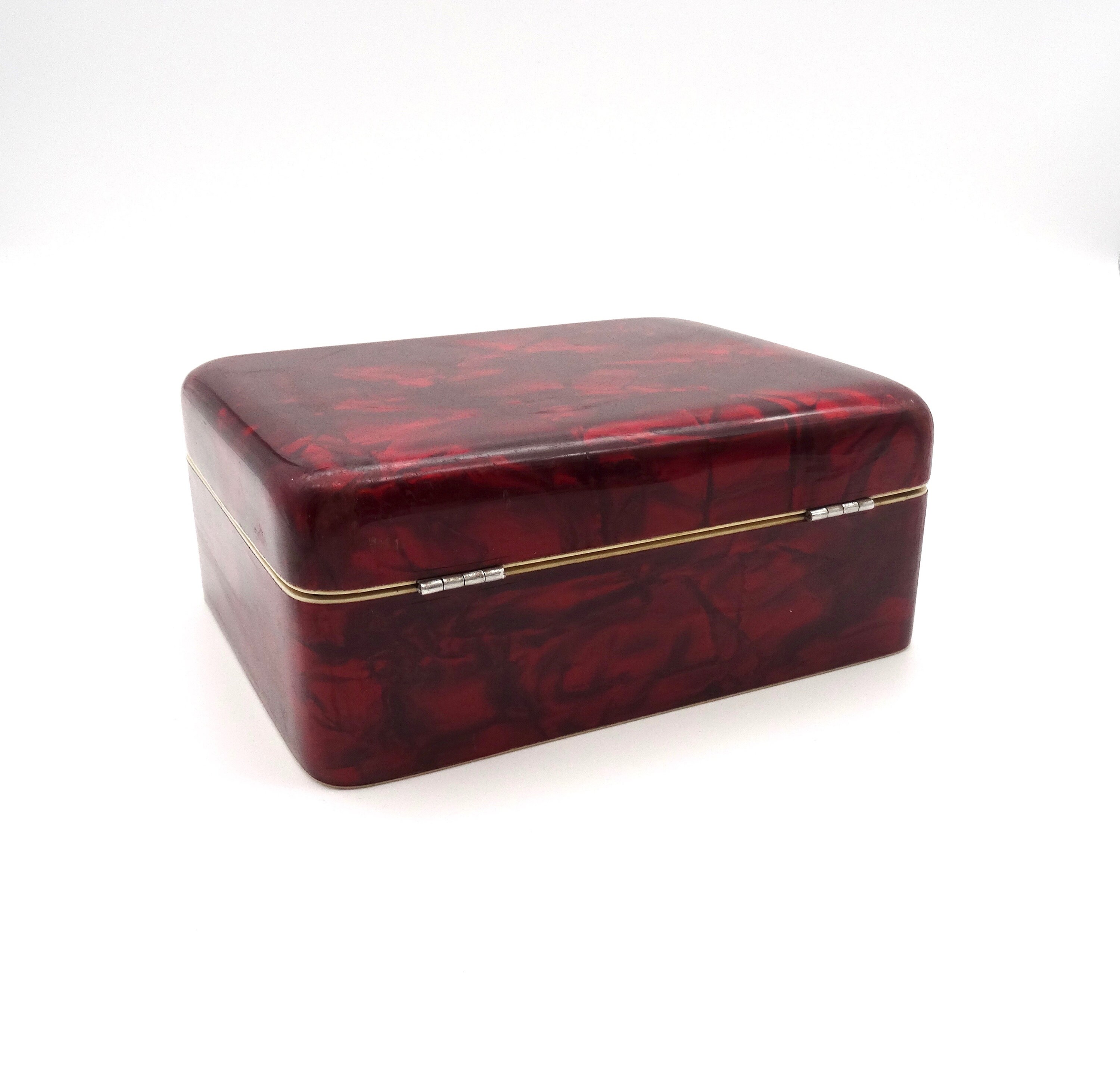 Rare Bauhaus Art Deco Red Bakelite Jewelry Box - Etsy