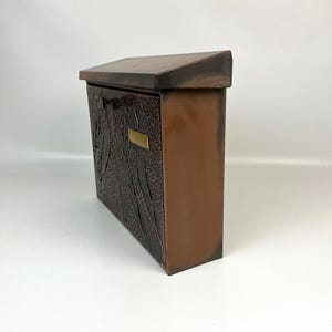 Beautiful Mid Century Abstract Sculptural Brutalist Metal Mailbox House ...