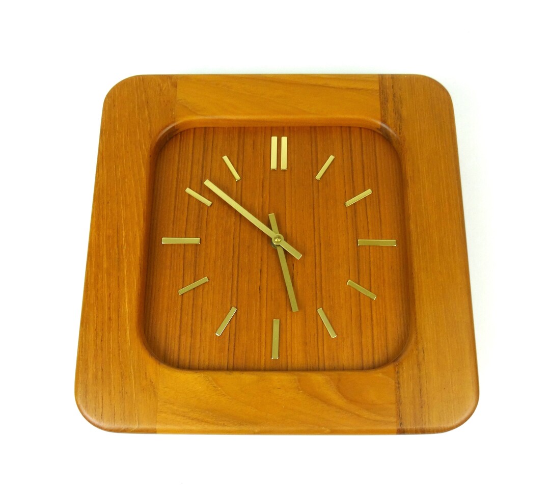 Stunning Danish Modern Teak Wall Clock by Westminster Clocks - Etsy