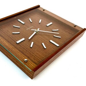 Stunning Mid Century Danish Modern Teak Wall Clock by Dugena - Etsy