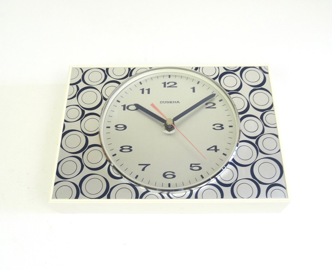 Mid Century Psychedelic Vintage Dugena Wall Clock - Etsy