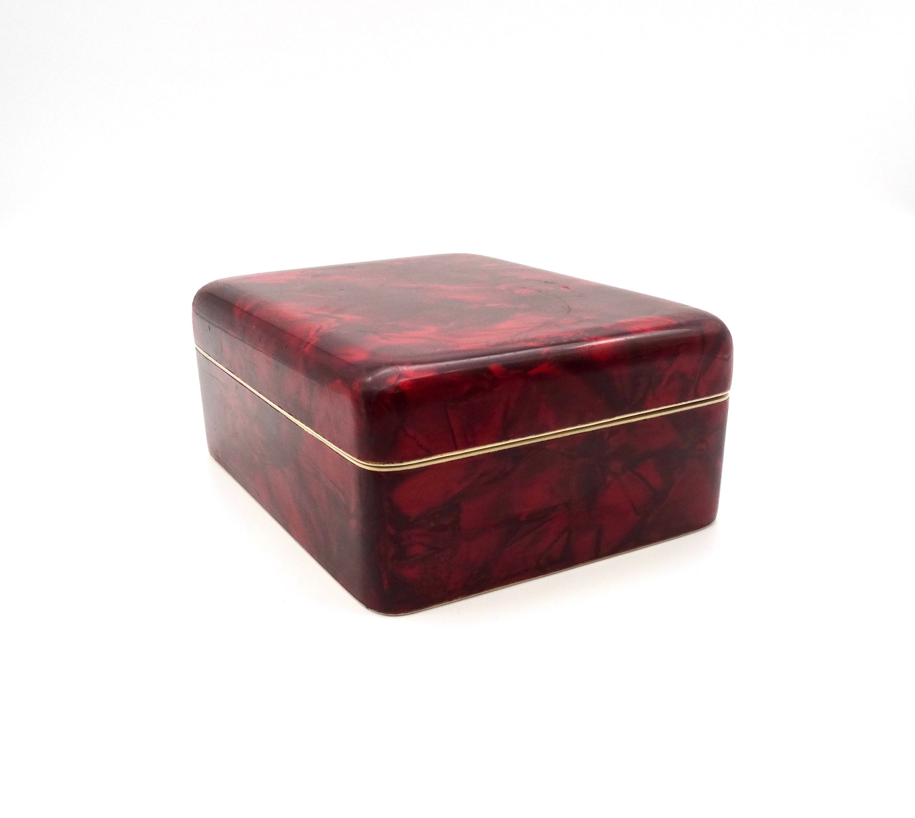 Rare Bauhaus Art Deco Red Bakelite Jewelry Box - Etsy