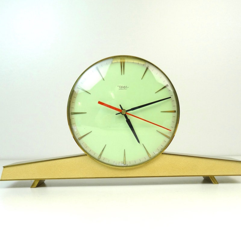 Mcm Desk Clock - Etsy
