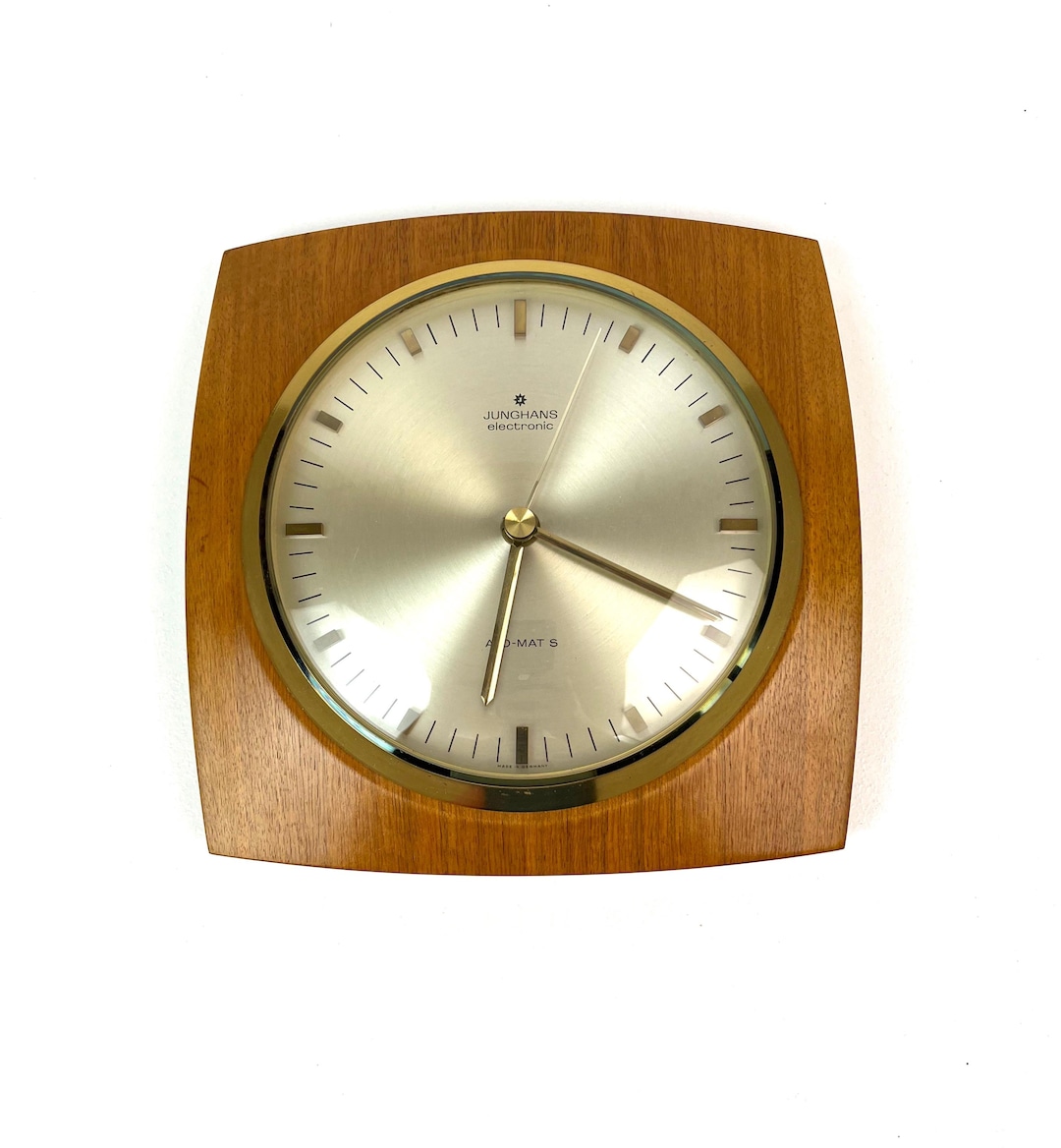 Rare Mid Century Danish Modern Teak Wall Clock by Junghans Ato Mat - Etsy
