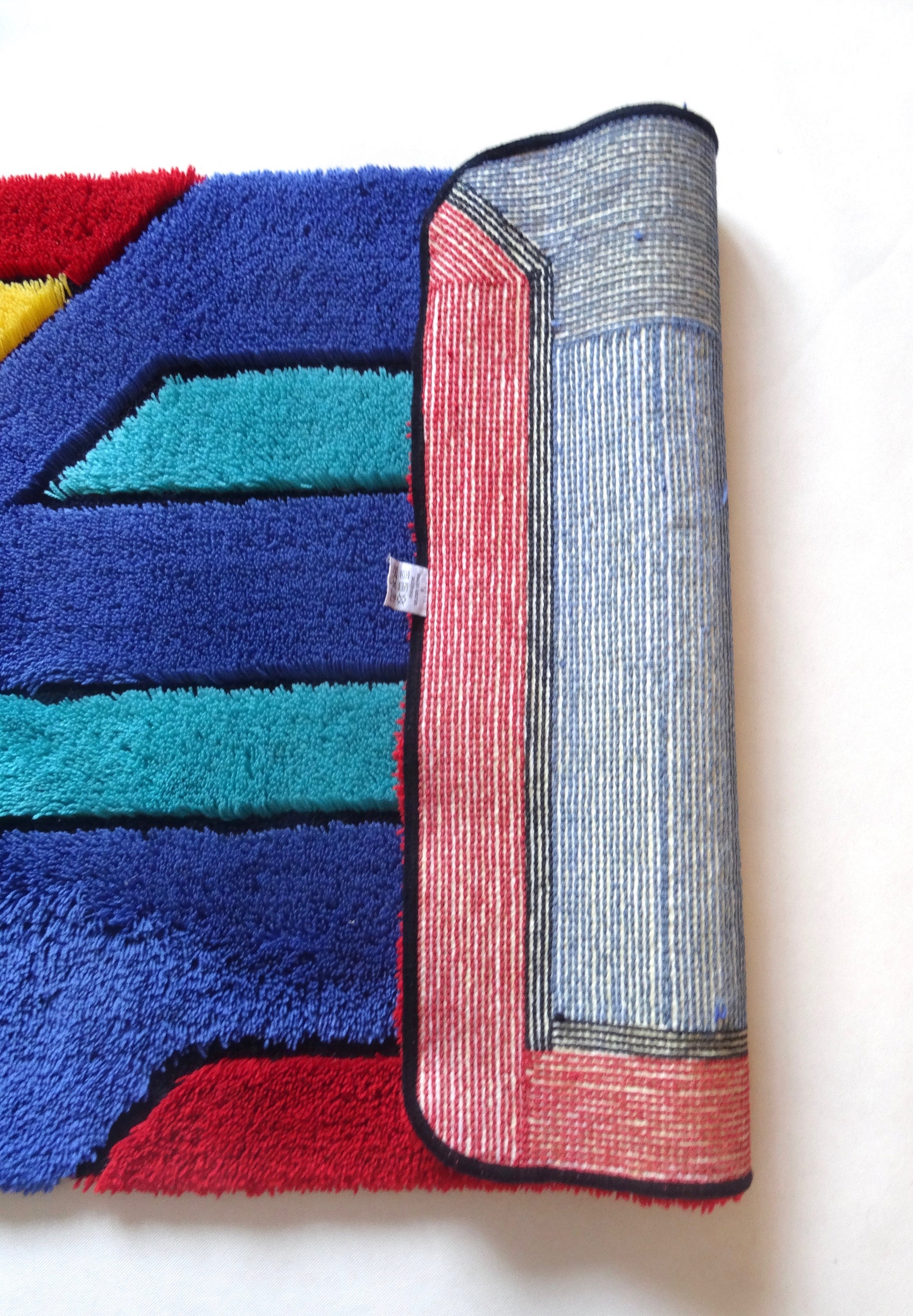 Postmodern 80s memphis age carpet rug primärfarben | Etsy