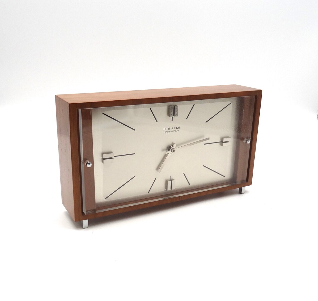 Rare Beautiful Kienzle Teak Mid Century Desk Clock - Etsy