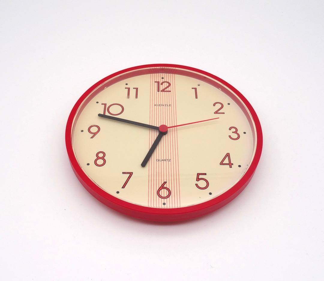 Stunning Rare Postmodern 80s Wall Clock by Kienzle - Etsy