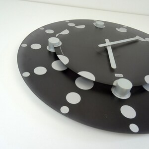 Postmodern 80s Memphis Age Black & White Dots Wall Clock by KOZIOL - Etsy