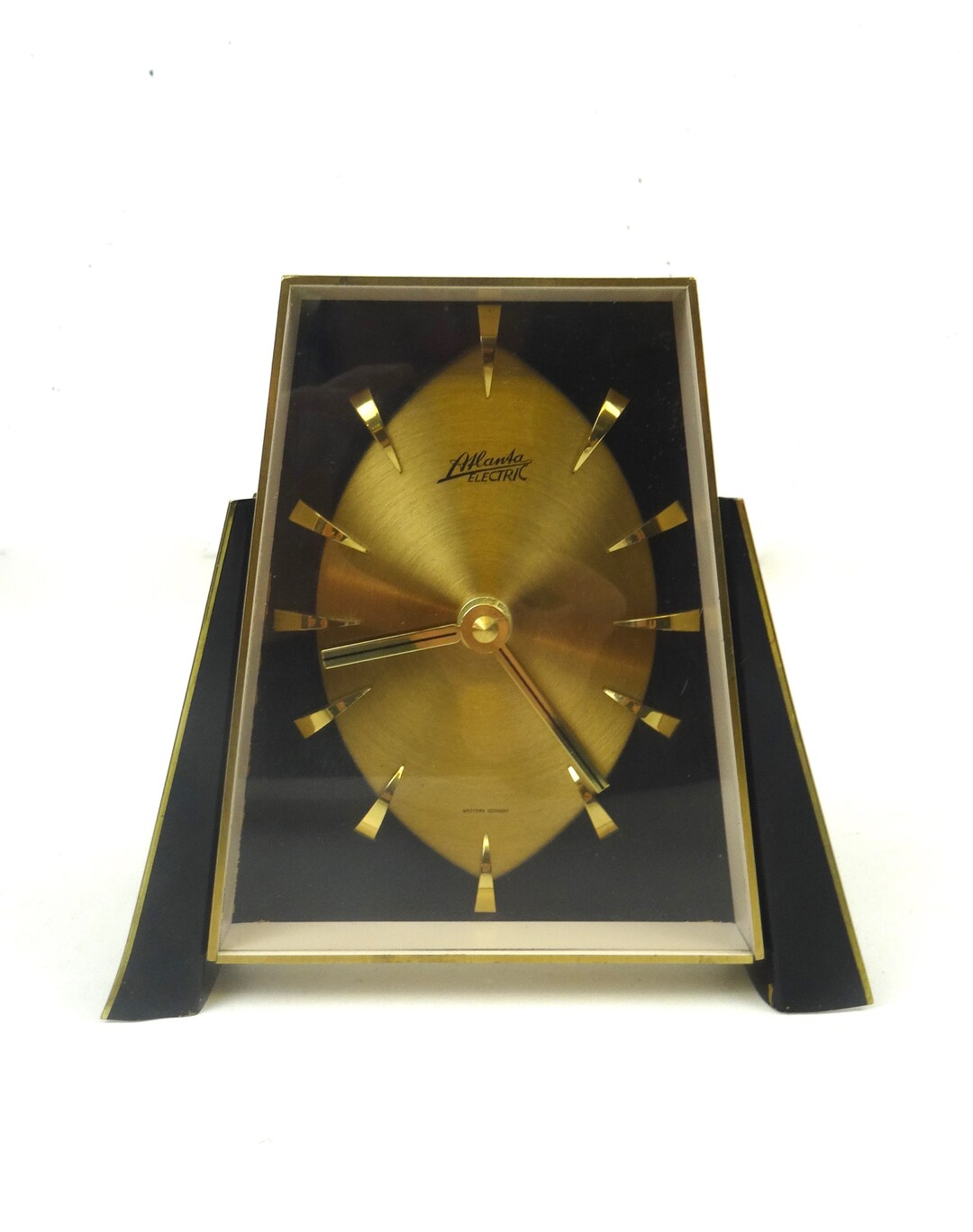Beautiful Mid Century Desk Clock by Atlanta - Etsy