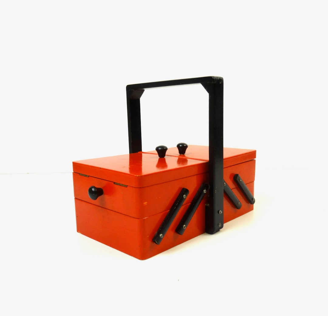 Rare Avant-garde De Stijl Bauhaus Art Deco Foldable Red Sewing Box - Etsy