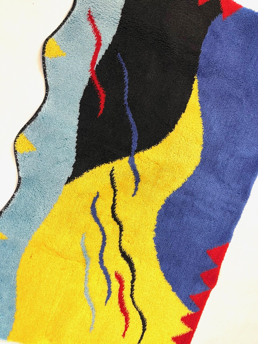 Rare Original 80s Postmodern Abstract Colorful Memphis Age Carpet Rug ...