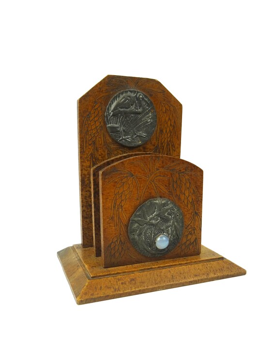 Rare Antique Art Nouveau Letter Desk Stand Holder 1900 - Etsy