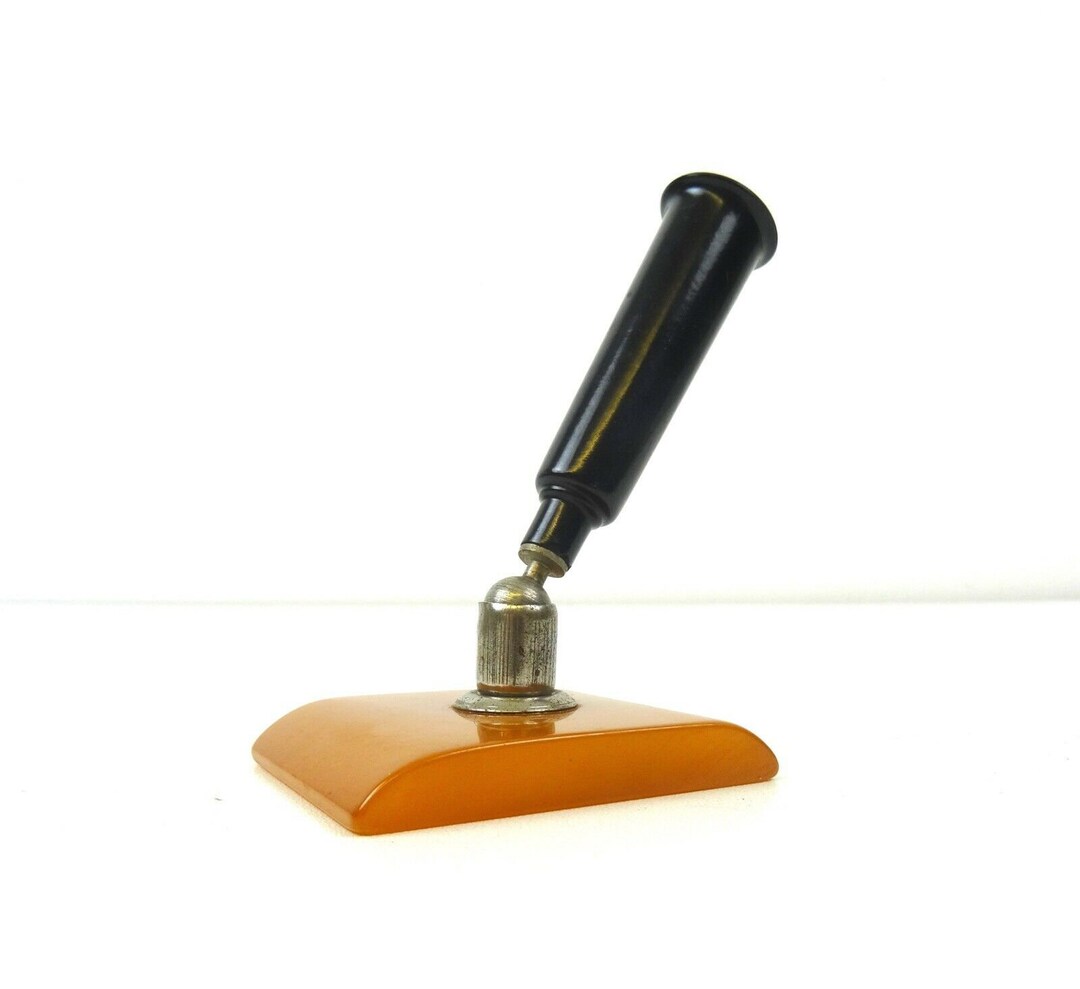 Rare Bauhaus Amber Bakelite Art Deco Pen Holder - Etsy