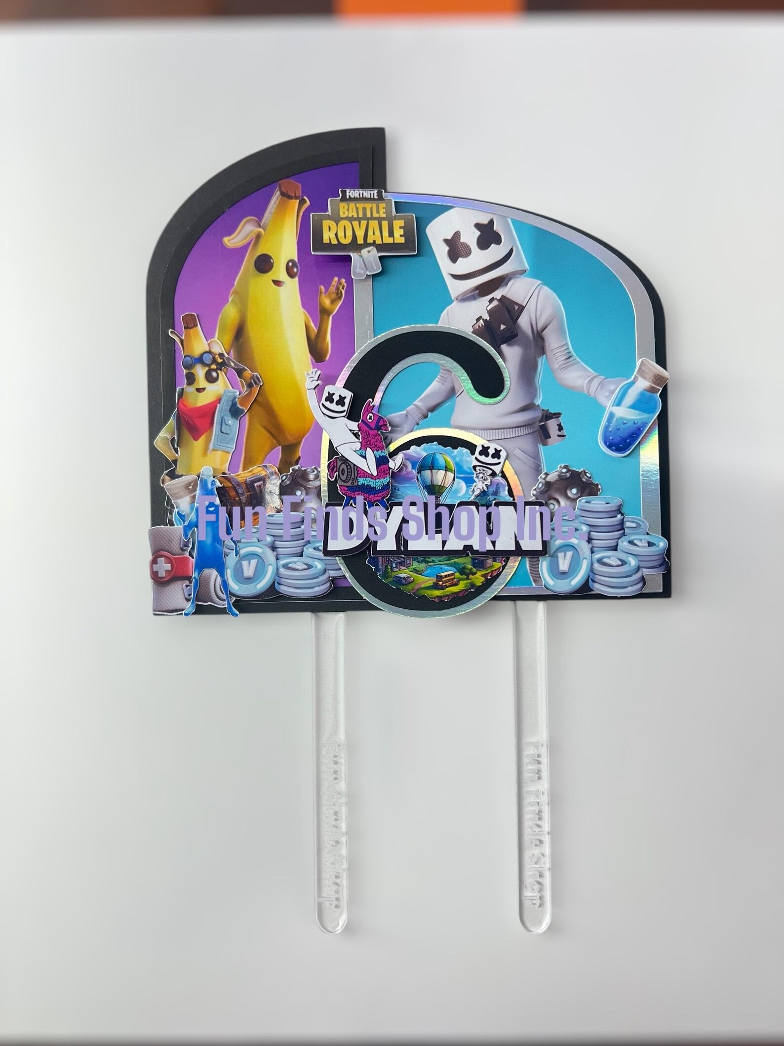 Custom Fort Night Cake Topper - Etsy