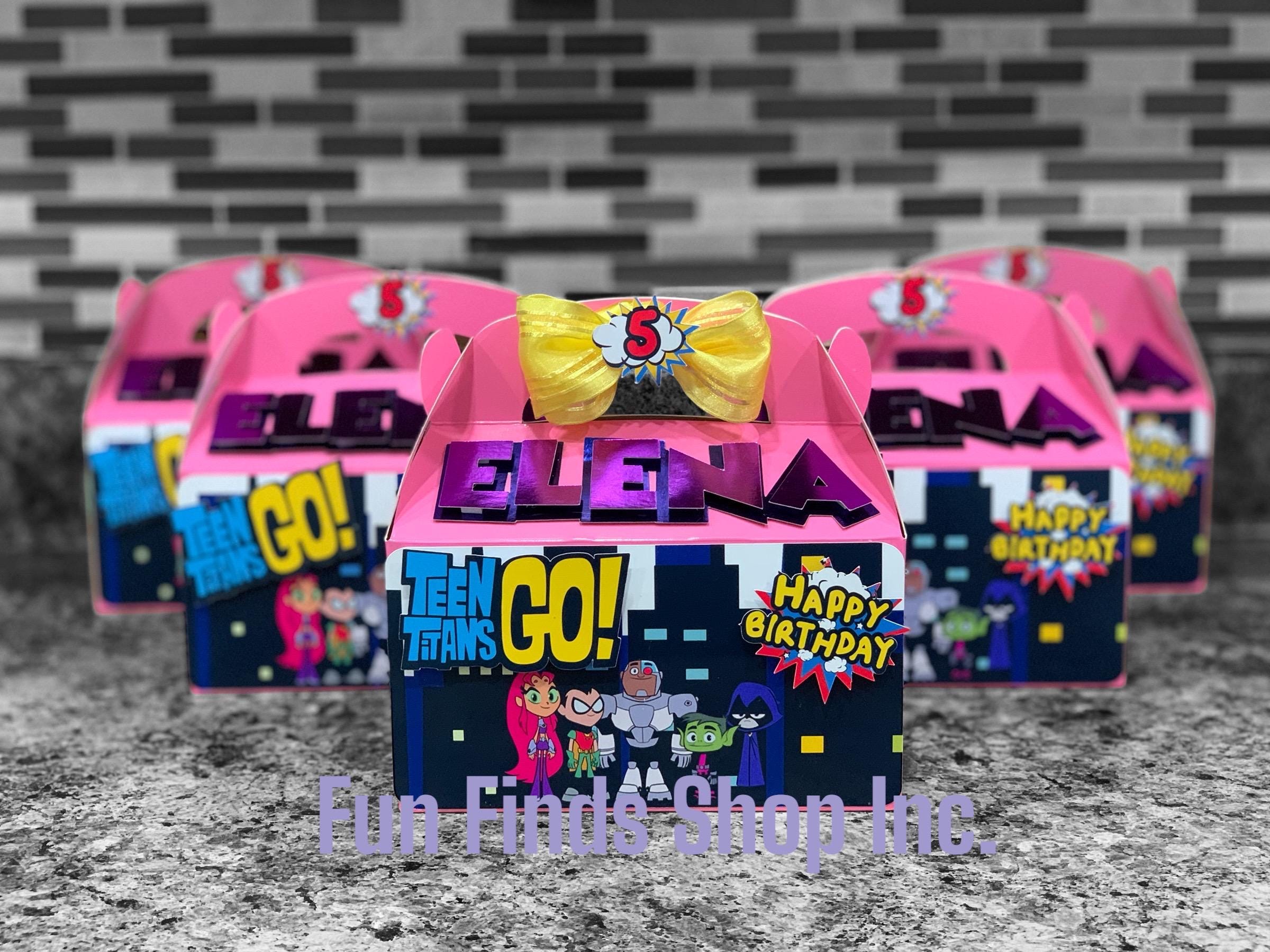 Teen Titans Party Favor Box - Etsy