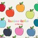 Rainbow Apples Clipart Fruit Clipart Clipart for Teachers | Etsy