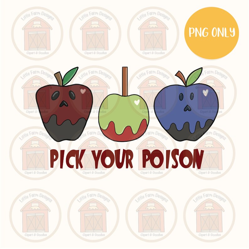Pick Your Poison PNG, Halloween Sublimation PNG, Halloween Clipart ...