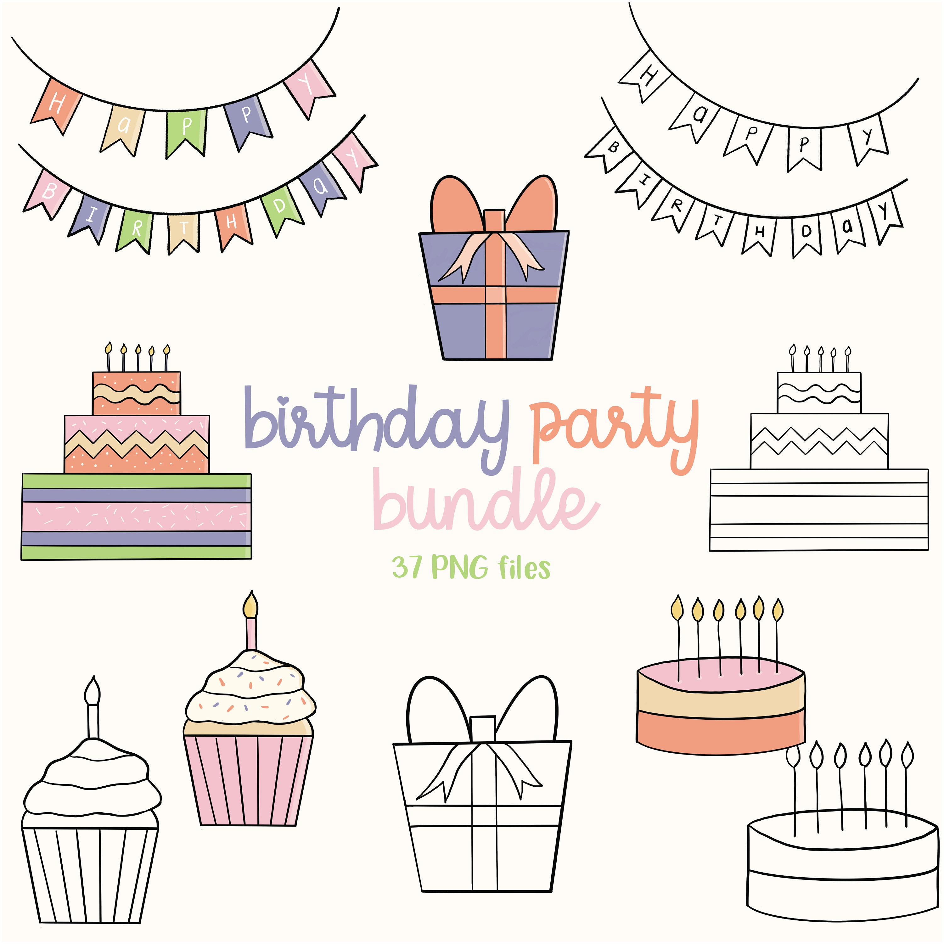Birthday Cake Border Clip Art